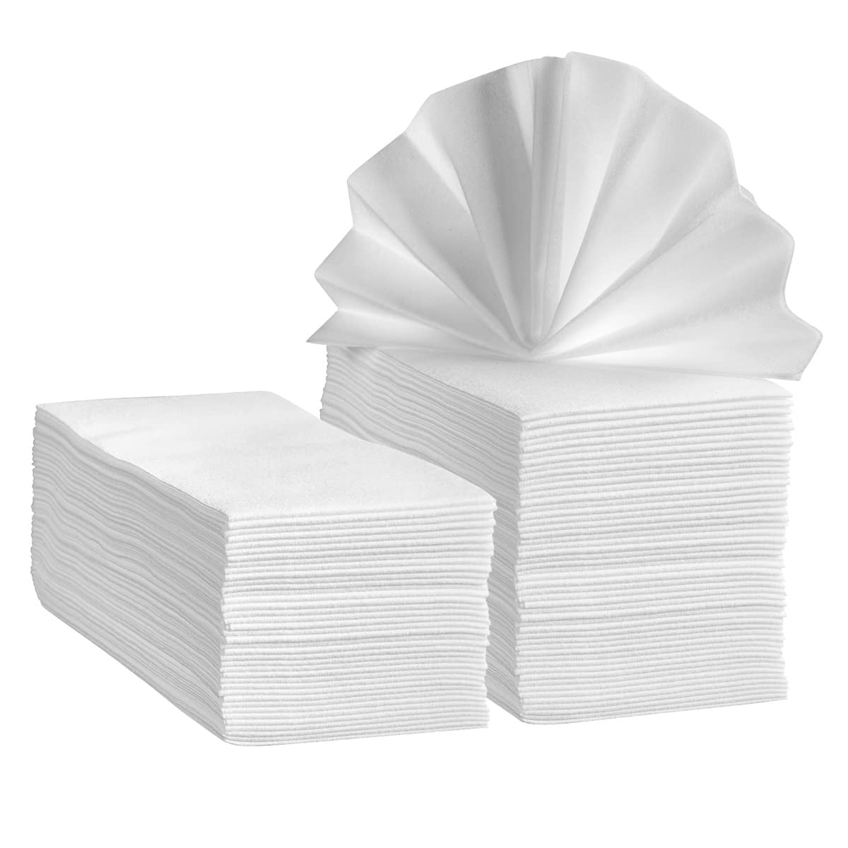 SETUP [100 Count] Linen-Feel TSF6 Guest Towels - Disposable Cloth ...