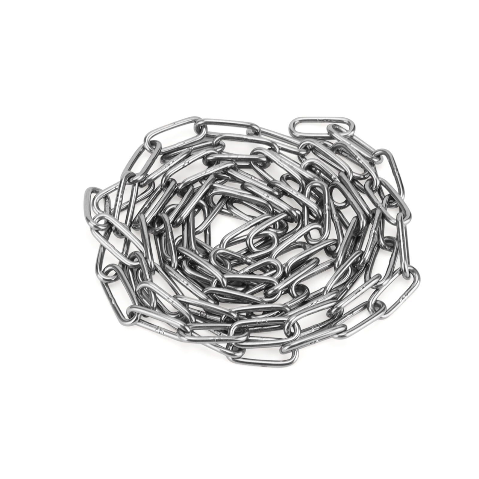 SEUNMUK 1/8 inch 304 Stainless Steel Coil Chain, 32.8 Ft Metal Chain ...