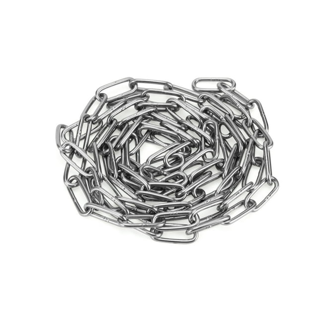 SEUNMUK 1/8 inch 304 Stainless Steel Coil Chain, 32.8 Ft Metal Chain ...