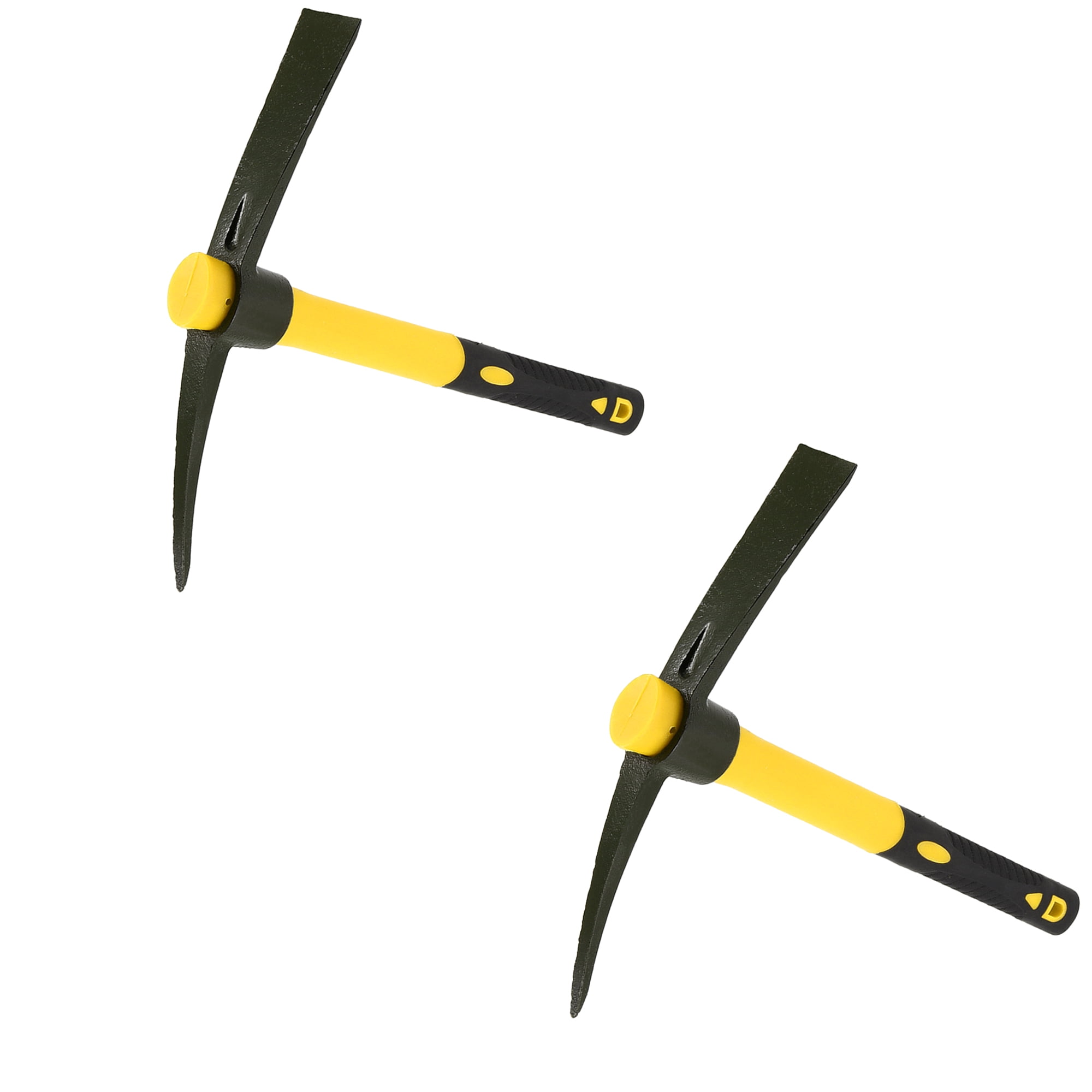 SEUNMUK 2 Pcs 15 inch Pick Mattock Hoe,Pick Axe Tool with Rubber Handle ...