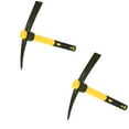 SEUNMUK 2 Pcs 15 inch Pick Mattock Hoe,Pick Axe Tool with Rubber Handle ...