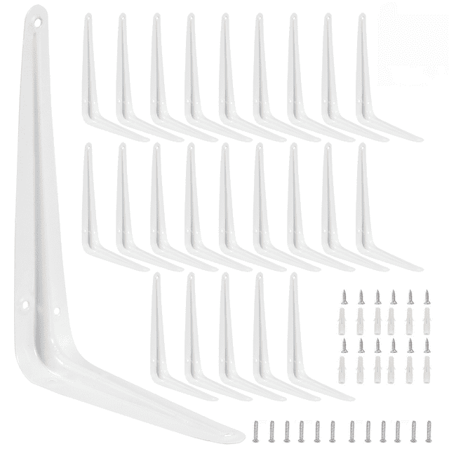 SEUNMUK Modern Large Decorative 24 Pack 10x12 Inch L Shelf Brackets ...