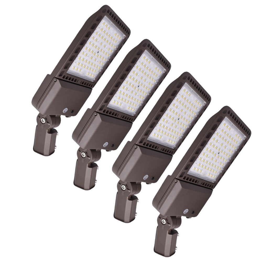 SEURON 4Pack 200W LED Parking Lot Light with Dusk to Dawn IP65 Led ...