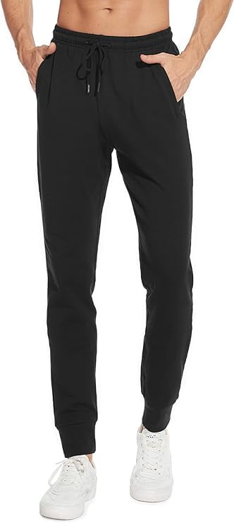 SEVEGO Men's 32"/34"/36"/38" Tall Inseam Lightweight Cotton Joggers ...