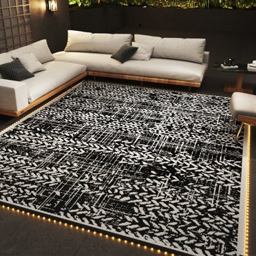Free Shipping! SIXHOME Outdoor Rug with LED Strip Lights 8'x10 ...