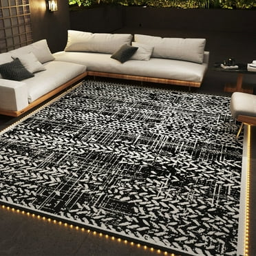 Free Shipping! SIXHOME Outdoor Rug with LED Strip Lights 8'x10 ...