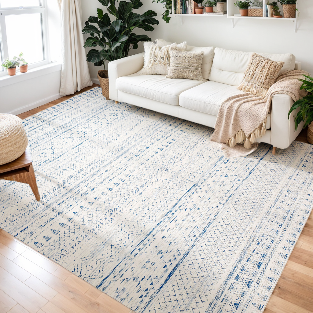 SAFAVIEH Courtyard Gaus Geometric Indoor/Outdoor Area Rug, 6'7" x 6'7 ...