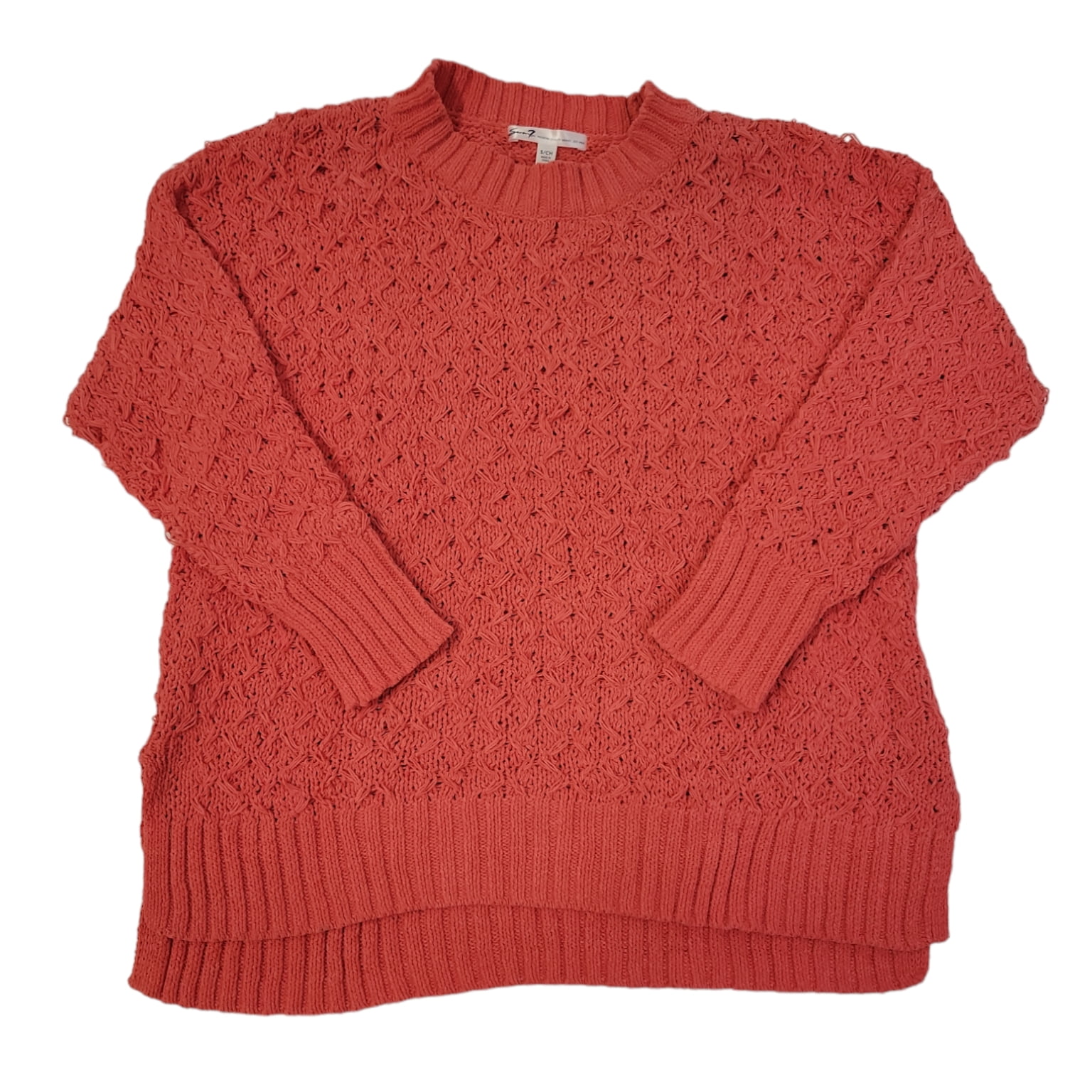 SEVEN7 Ladies Textured Soft Cozy Loose Knit Chenille Pullover Sweater ...