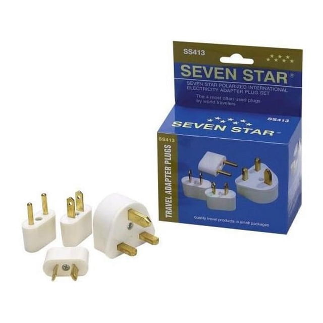 Seven Star Polarized International Electricity Travel Adapter Plug Set ...