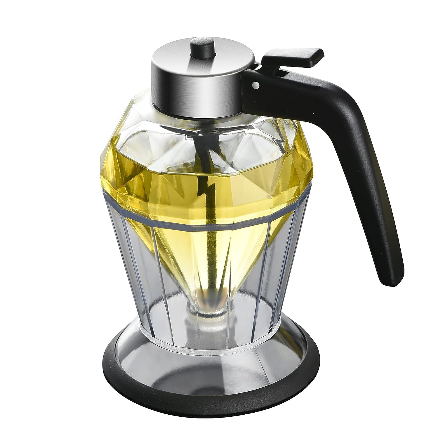 SEVIA Honey Dispenser no drip with Stand Honey jar with Dipper Maple ...