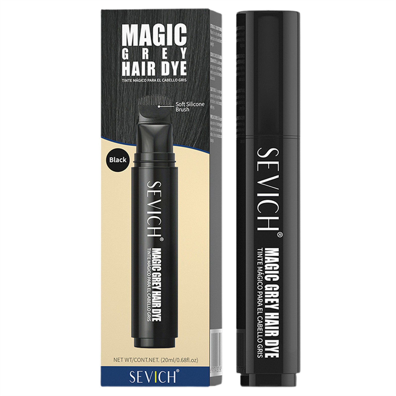 SEVICH Hair Dye Pen Root Up Stick – Use For Grey Hair Coverage Natural ...