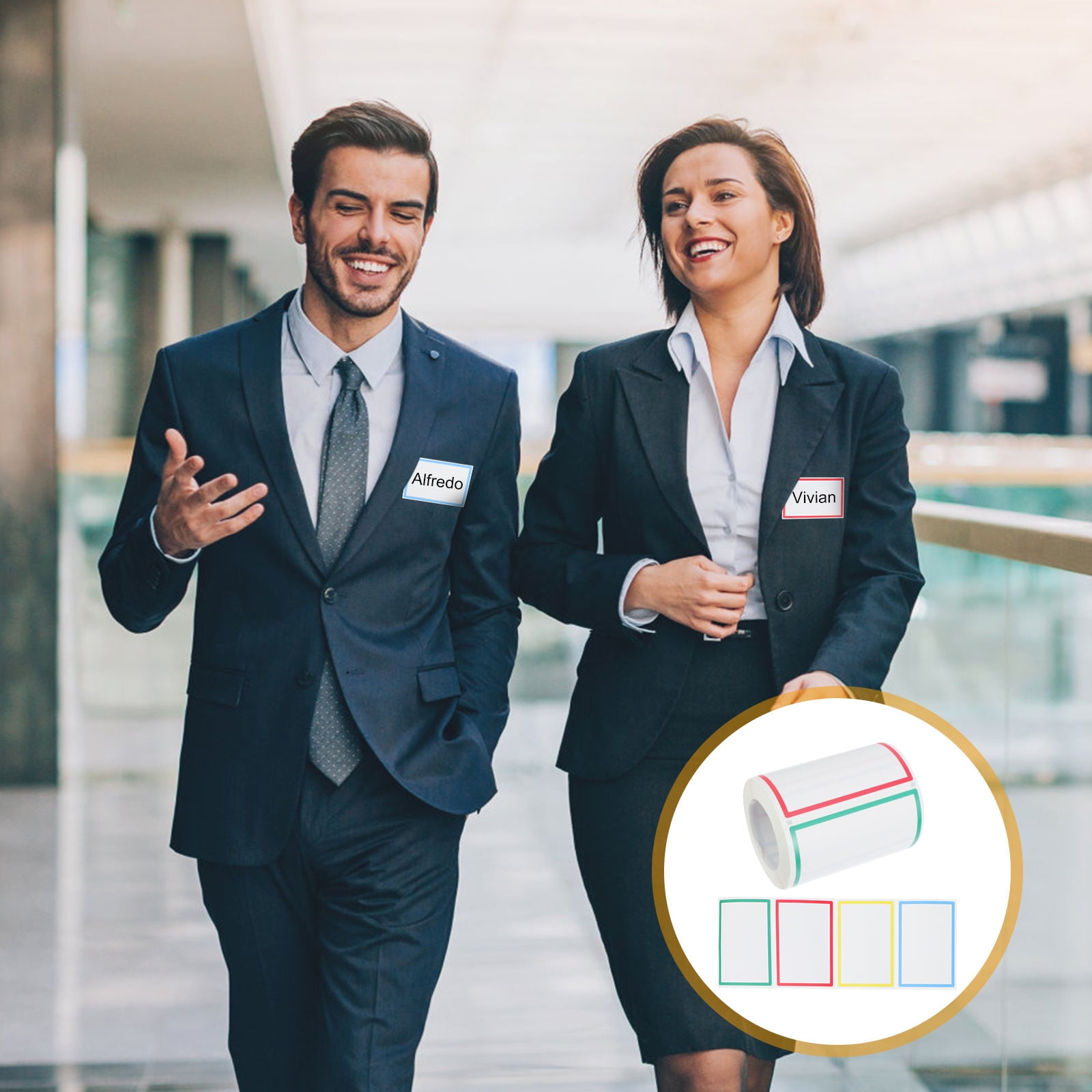 SEWACC 1 Roll Name Tag Label Adhesive Sticker for Marking and Sorting ...