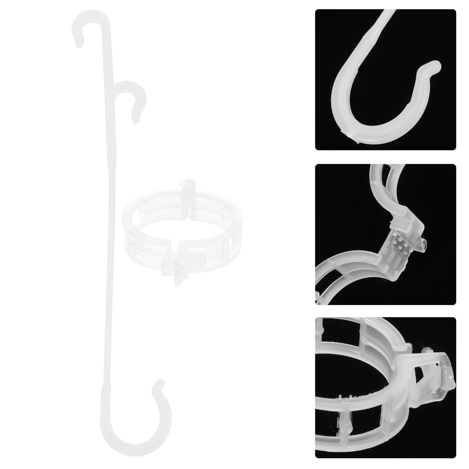 SEWACC 1 Set 100 Hooks 50 Clips Reusable Garden Clips for Tomato Stem ...