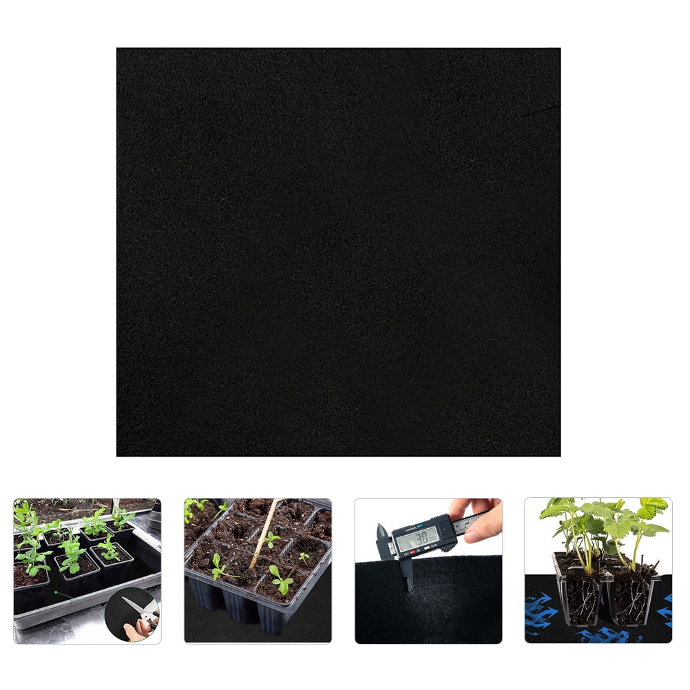 SEWACC 1 Set Water Absorbent Cushion Black Felt Rectangle Hydroponic ...