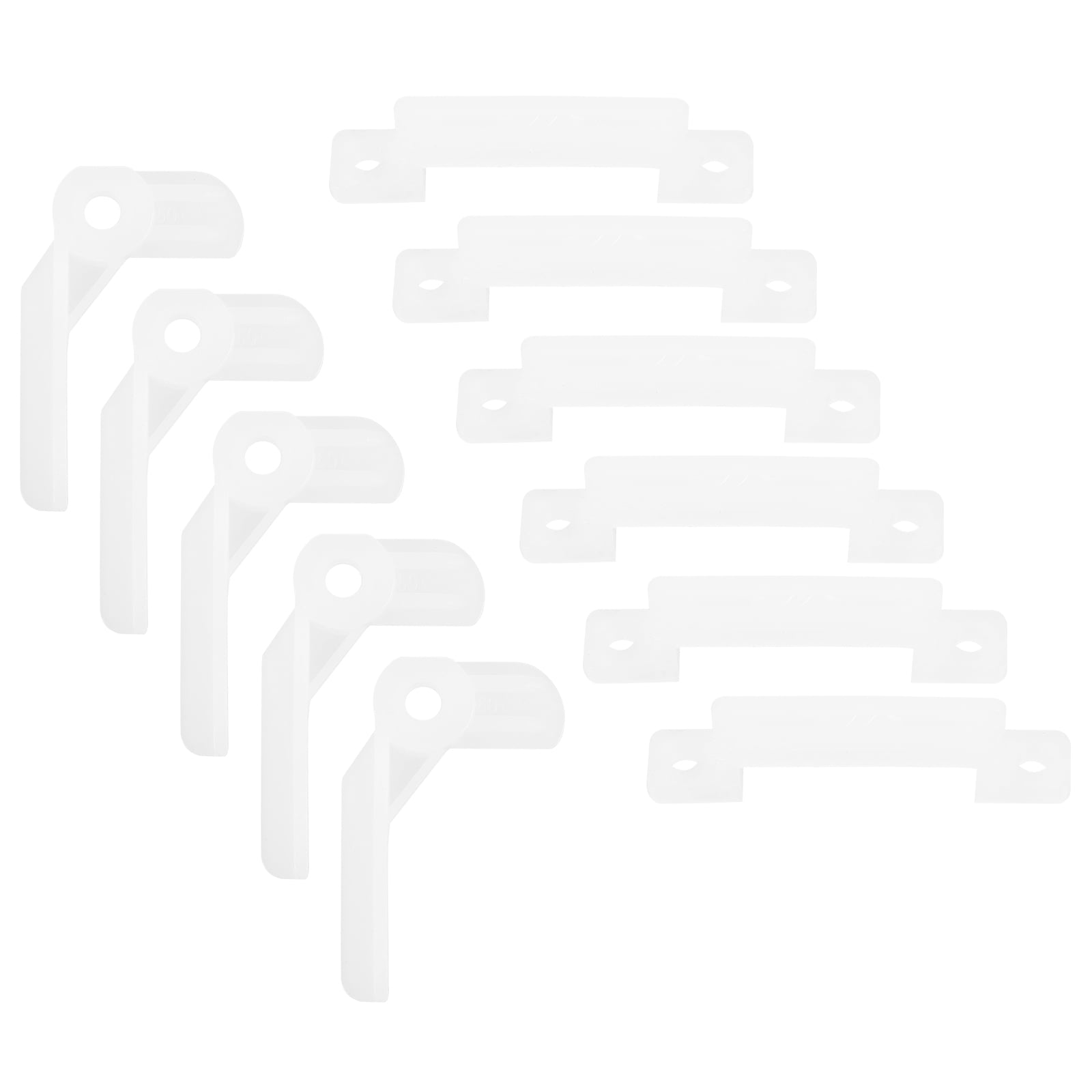 SEWACC 10 Sets Light Cover Clips 7-Shape Transparent for Ceiling Lamps ...