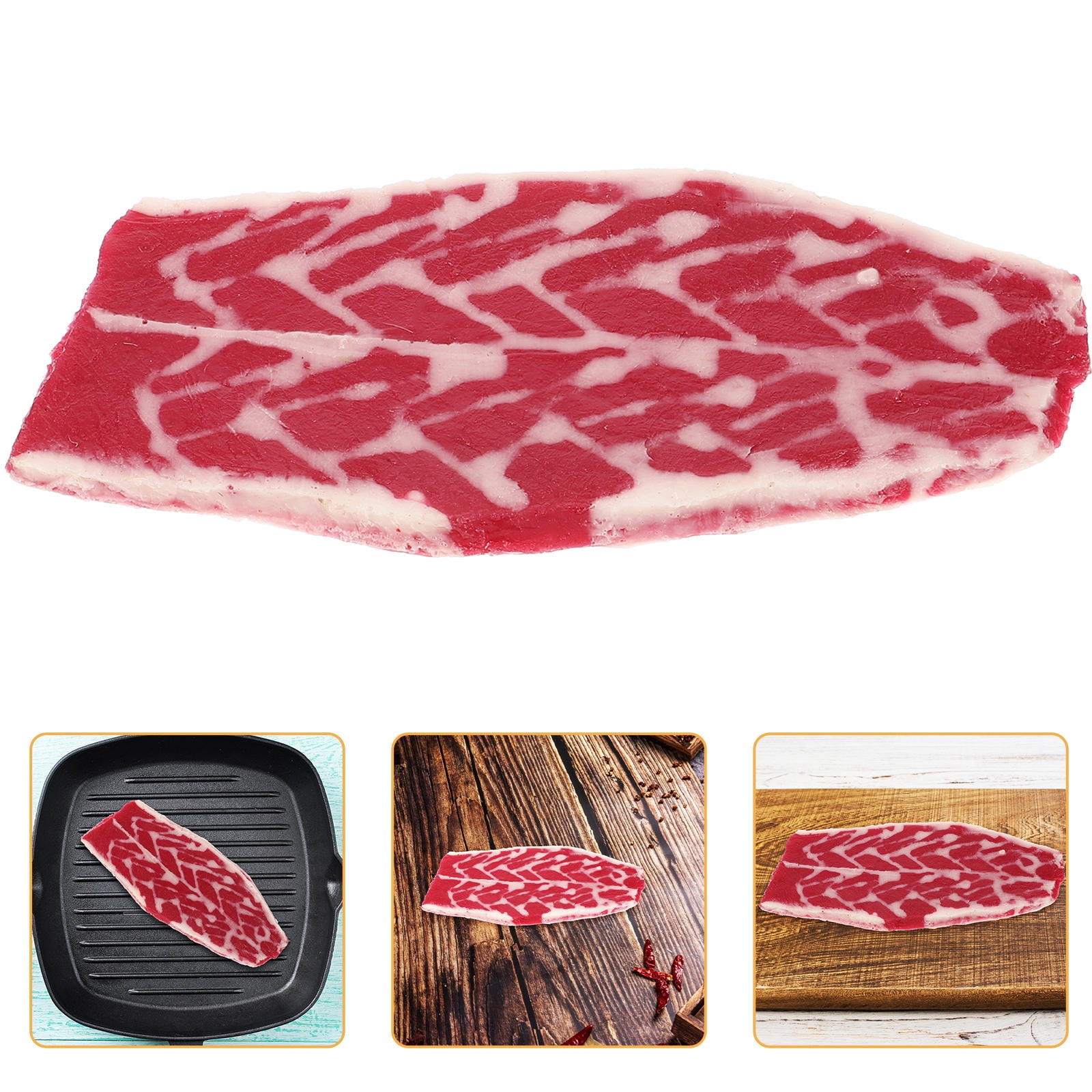 SEWACC 1Pack Fresh Meat Model for Home and Restaurant Decor Realistic ...