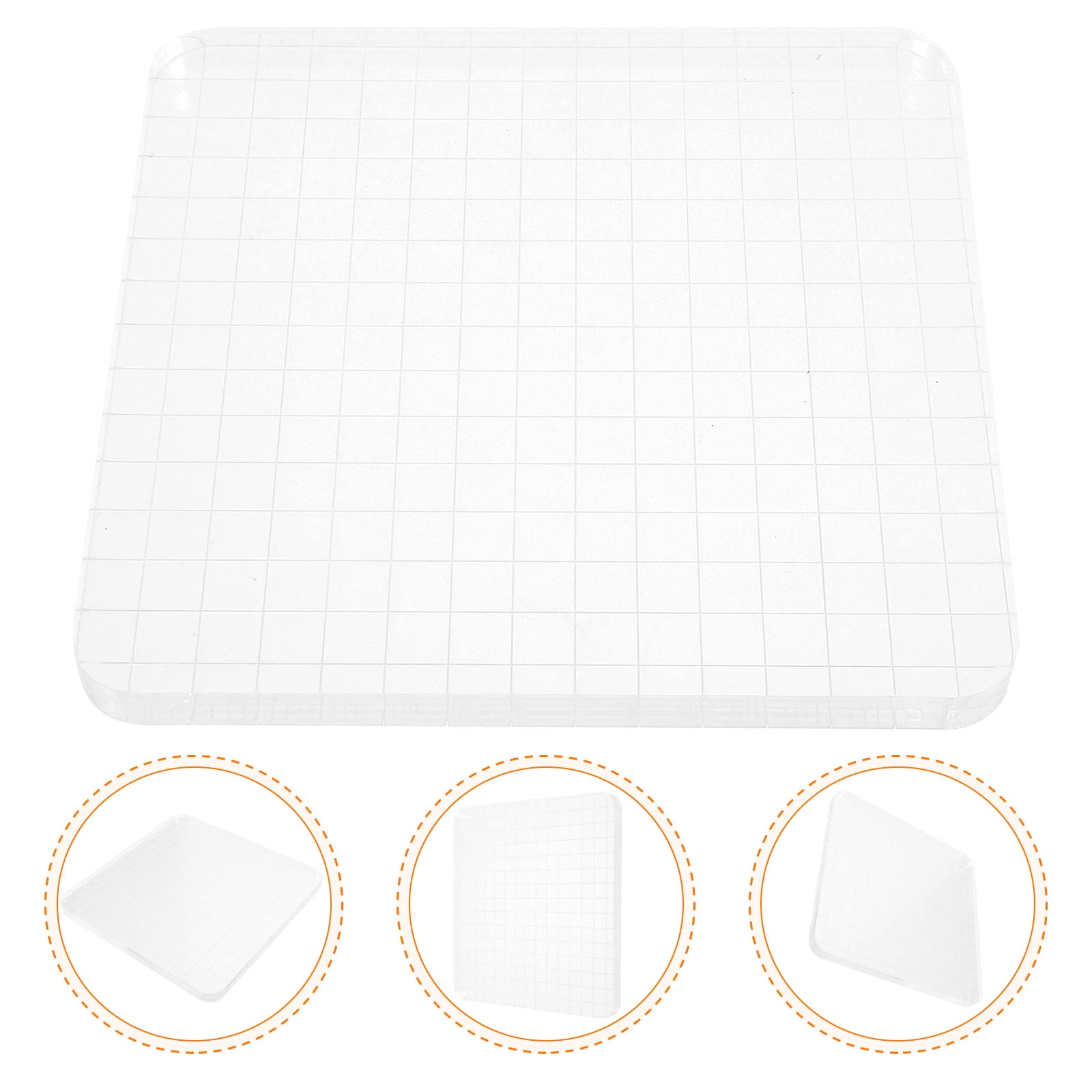 SEWACC 1Pcs Clear Stamp Board Acrylic for Invitation Design and ...