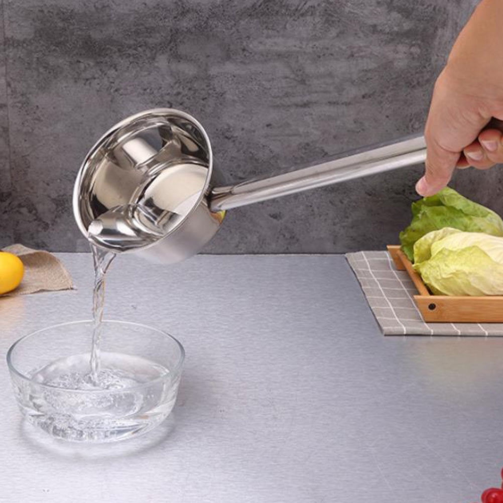 SEWACC 1Set Stainless Steel Water Ladle Long Handle Design for ...