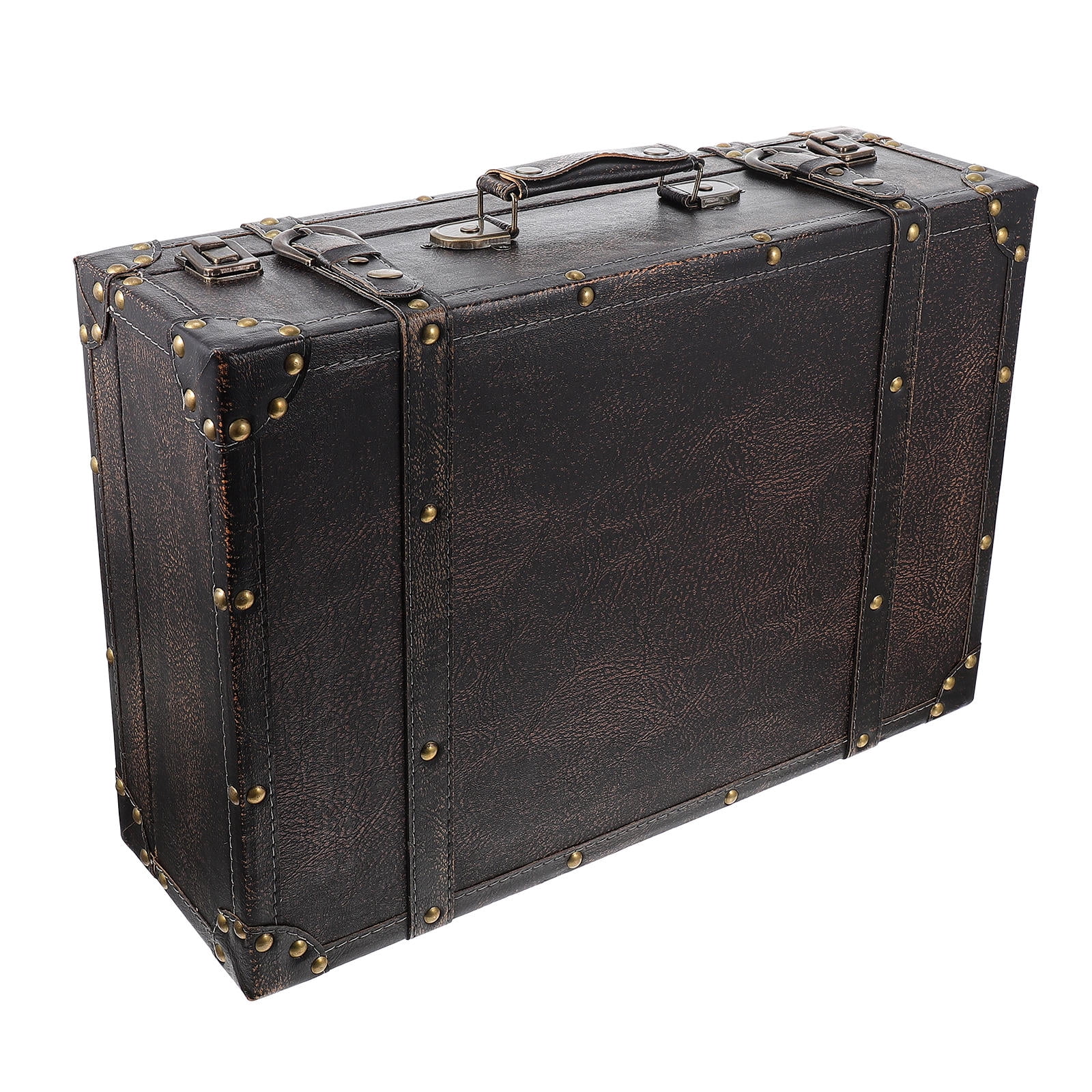 SEWACC 1Set Suitcase Box Wooden Rectangular Storage Case for Bedroom ...