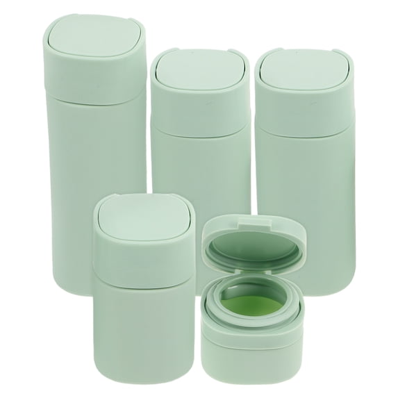 SEWACC 1Set Travel Size Container Set Leakproof Green Portable Jars for ...