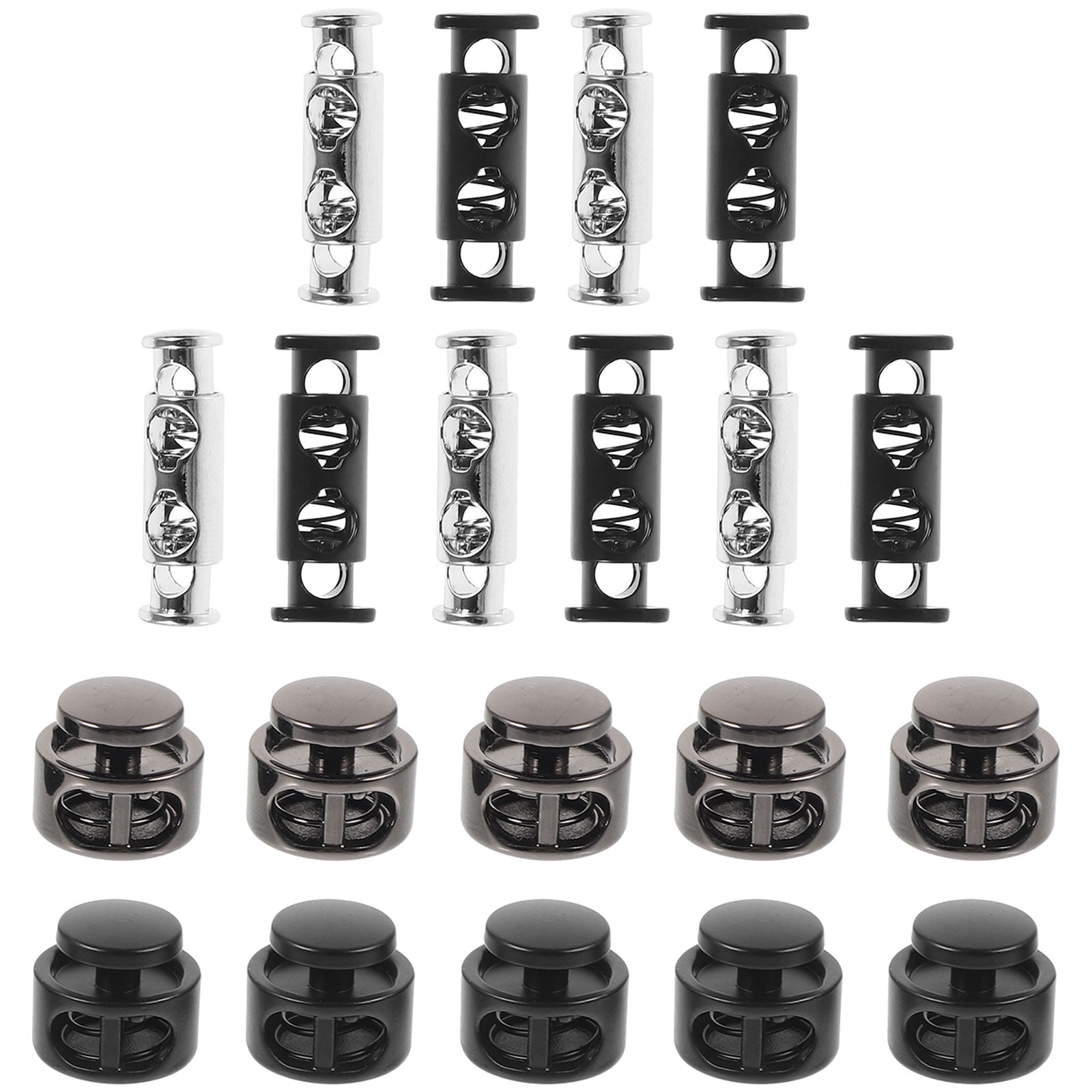 SEWACC 20Pcs Cord Locks for Clothes Rope with Spring Cord Lock End ...