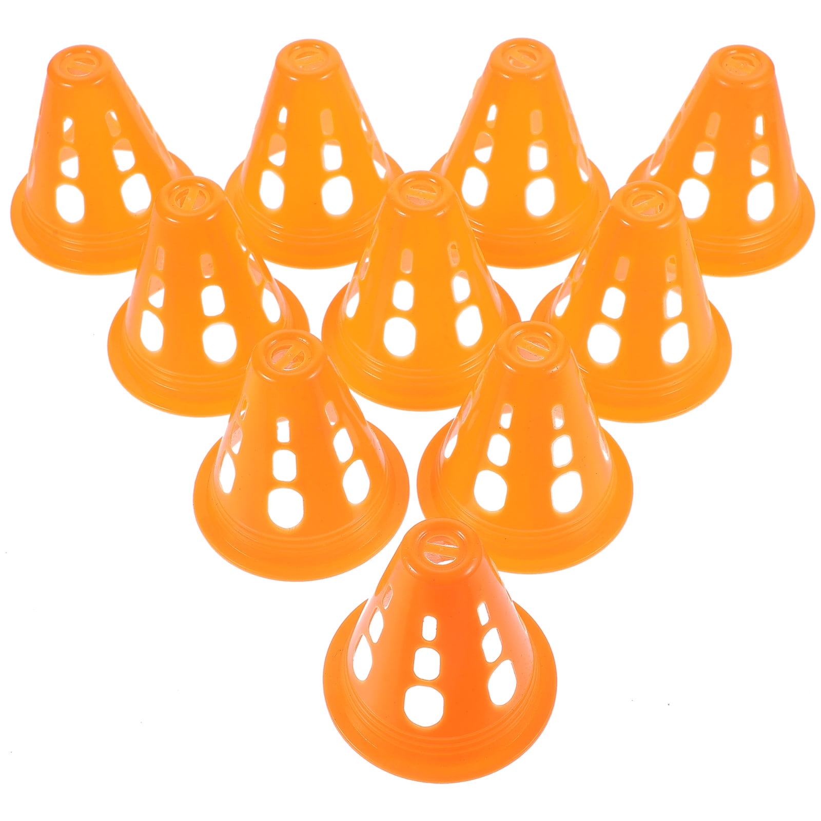 SEWACC 20Pcs Training Cones for Field Exercise Orange Plastic Compact ...