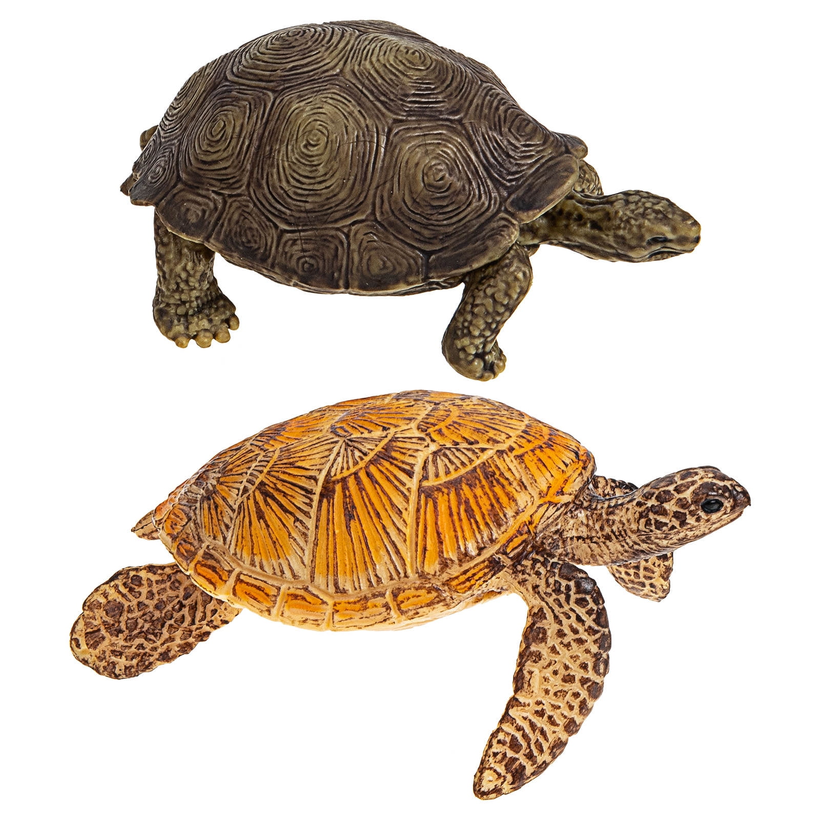 SEWACC 2Pcs Fish Tank Decor Simulation Tortoise Model Aquarium ...