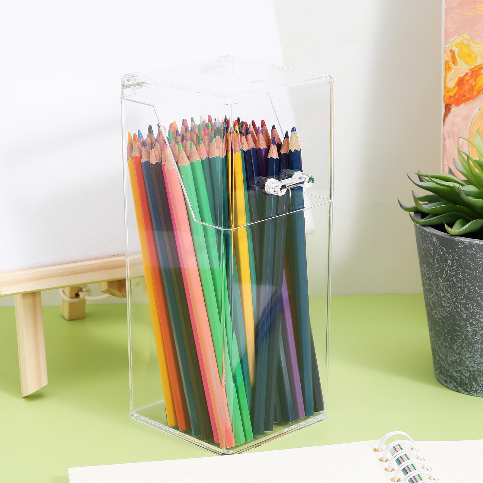 SEWACC 2Pcs Storage Box With Lid Card Case Storage Nordic Style 8.3x3 ...