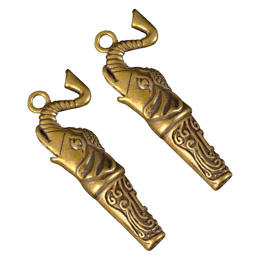 SEWACC 2Set Golden Copper Whistle Pendant for Outdoor Life Saving and ...