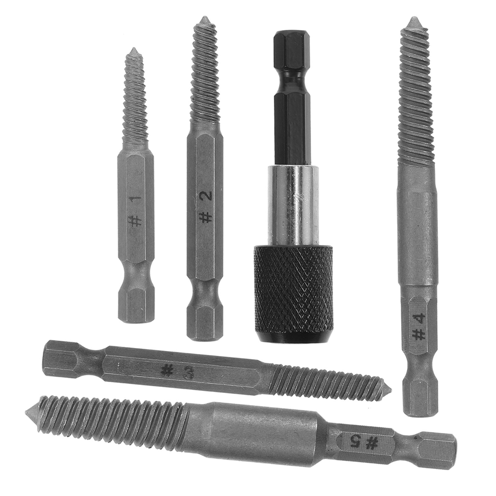SEWACC Bolt Extractors Set Screw Removal Tool Kit 1 Set Steel Multi For ...