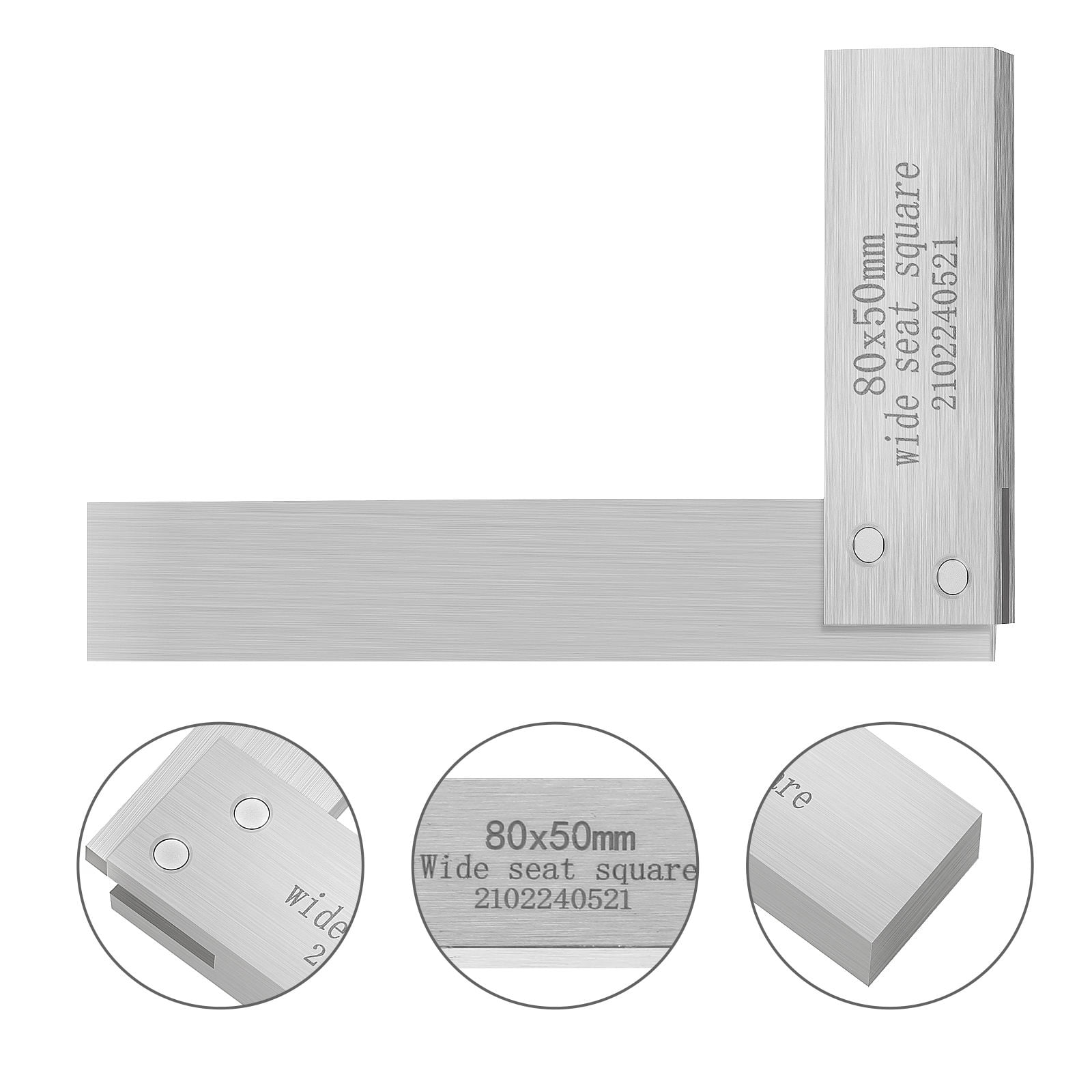 SEWACC L-shaped Square Ruler Measuring Tool Square Ruler Carbon Steel ...