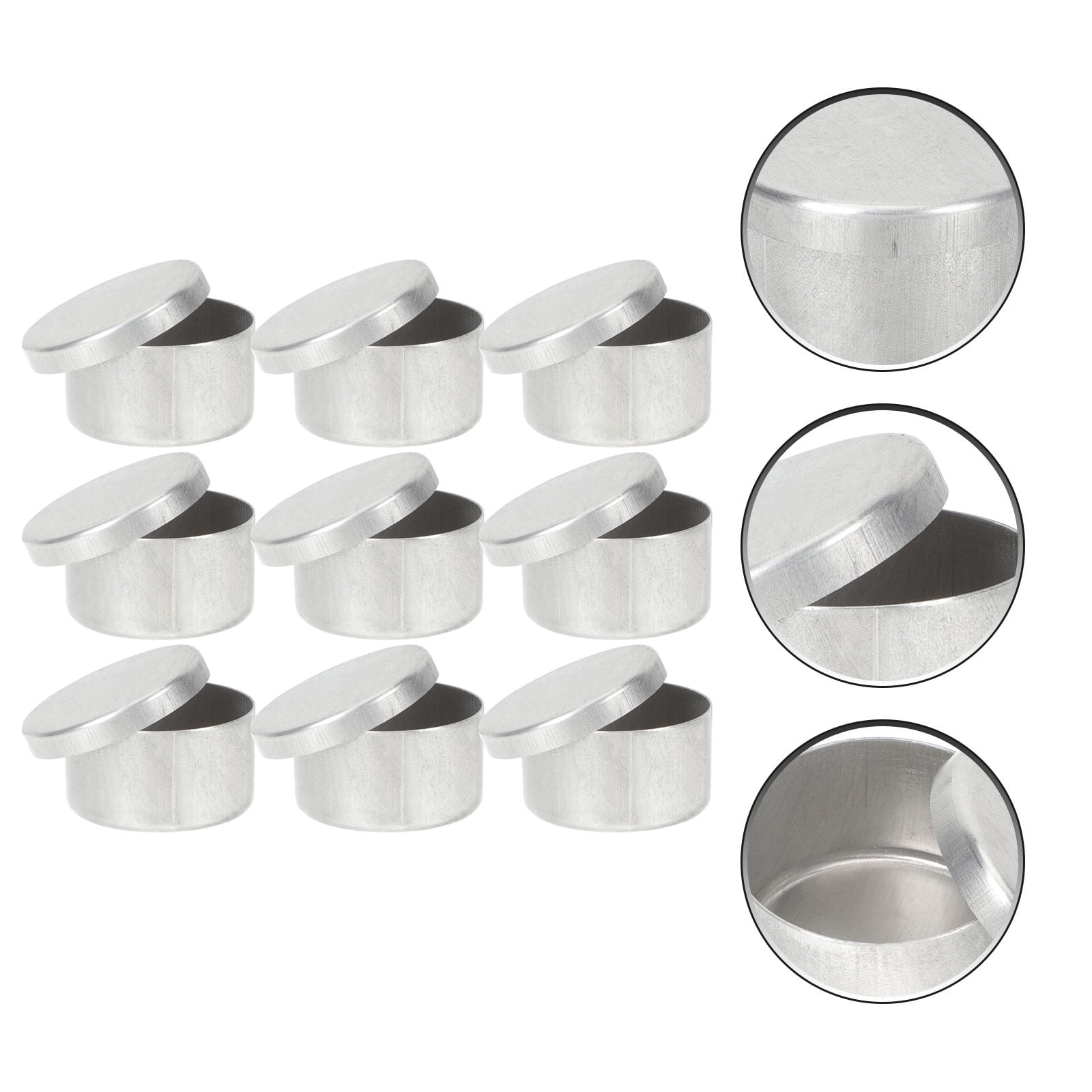SEWACC Storage Containers with Lids Aluminium Sampling Cup for Soil ...