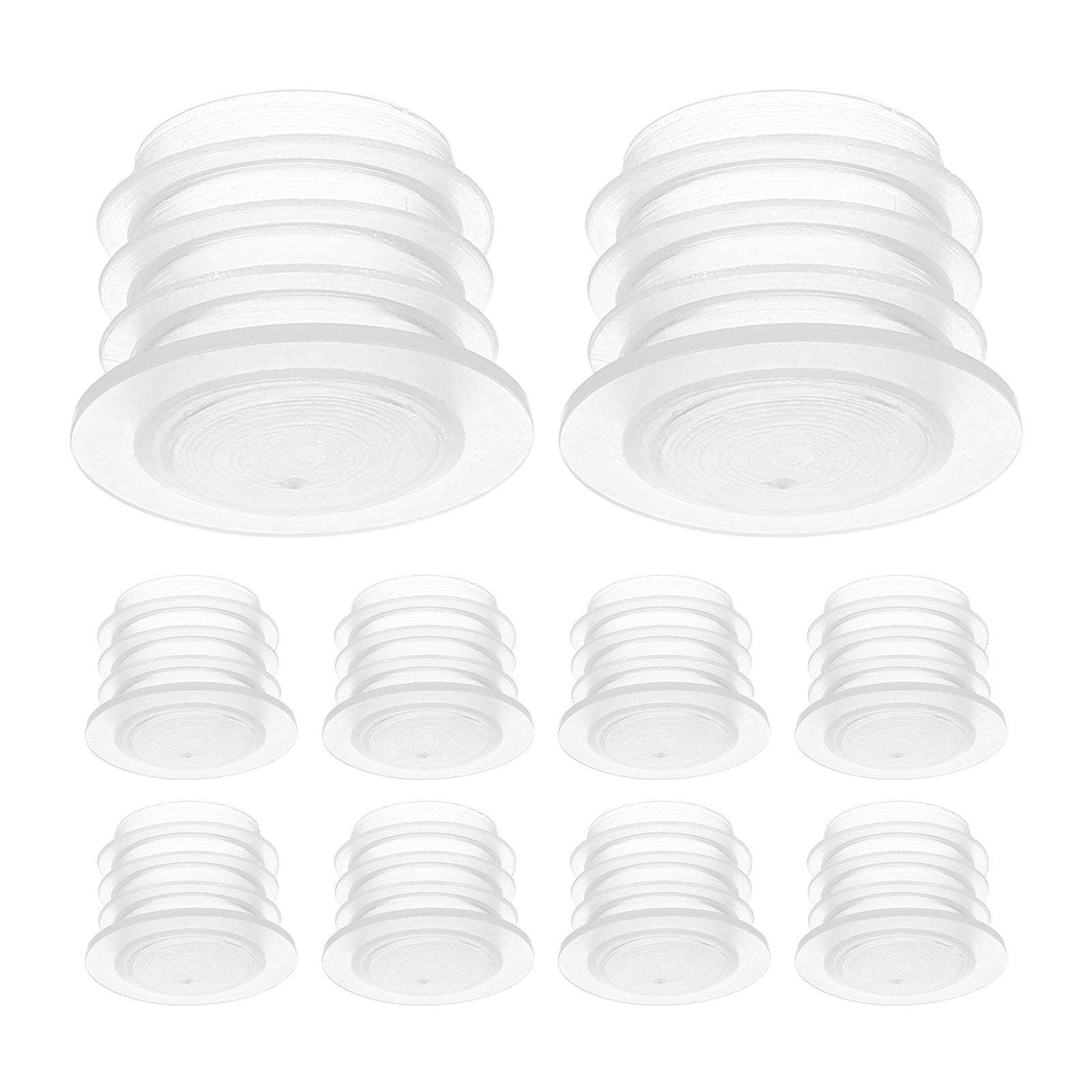 SEWCHICS 100Pcs Clear Plastic Bottle Stoppers Reusable Pull Caps for ...