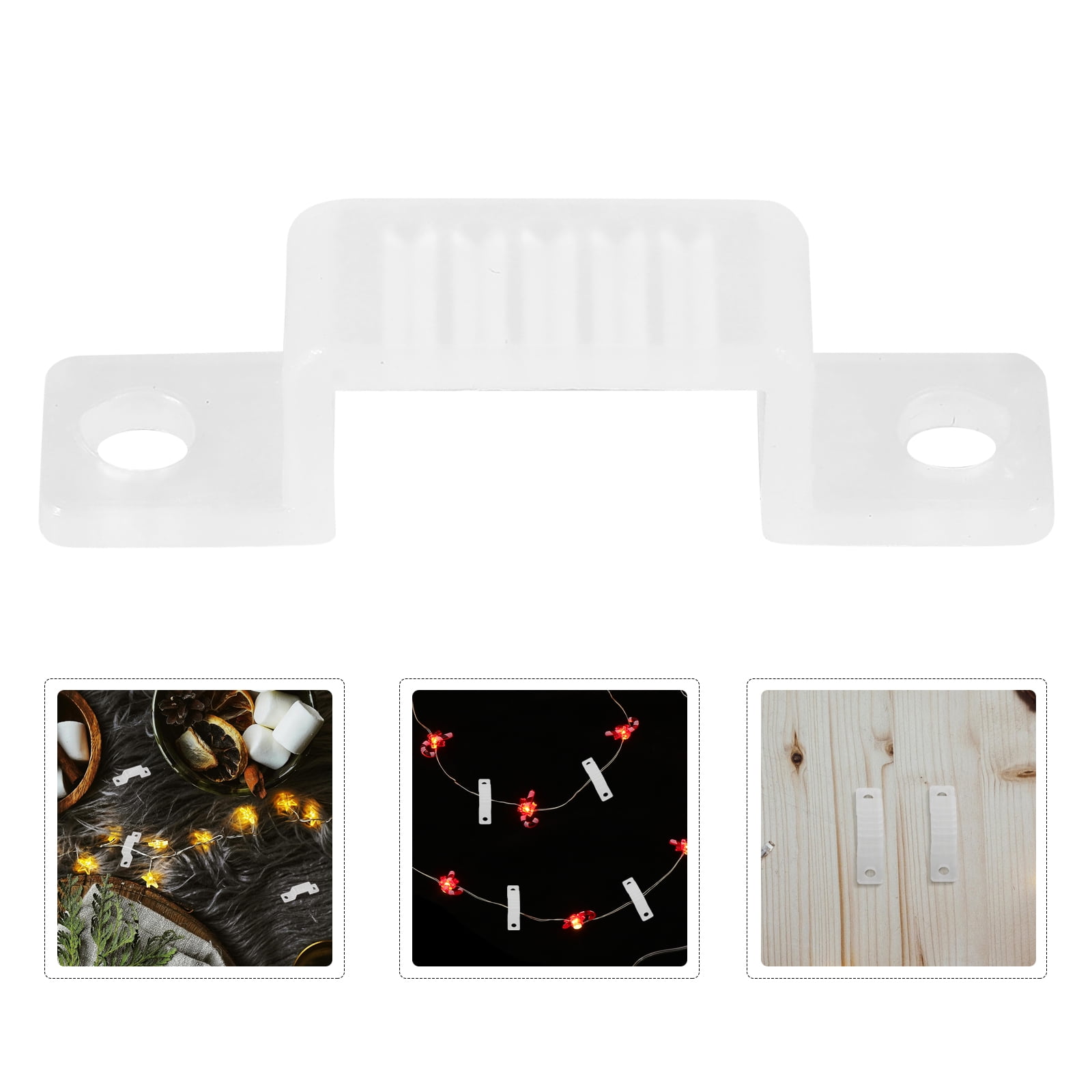 SEWCHICS 100Pcs LED Light p Clips Transparent Fixing Buckle for Home ...