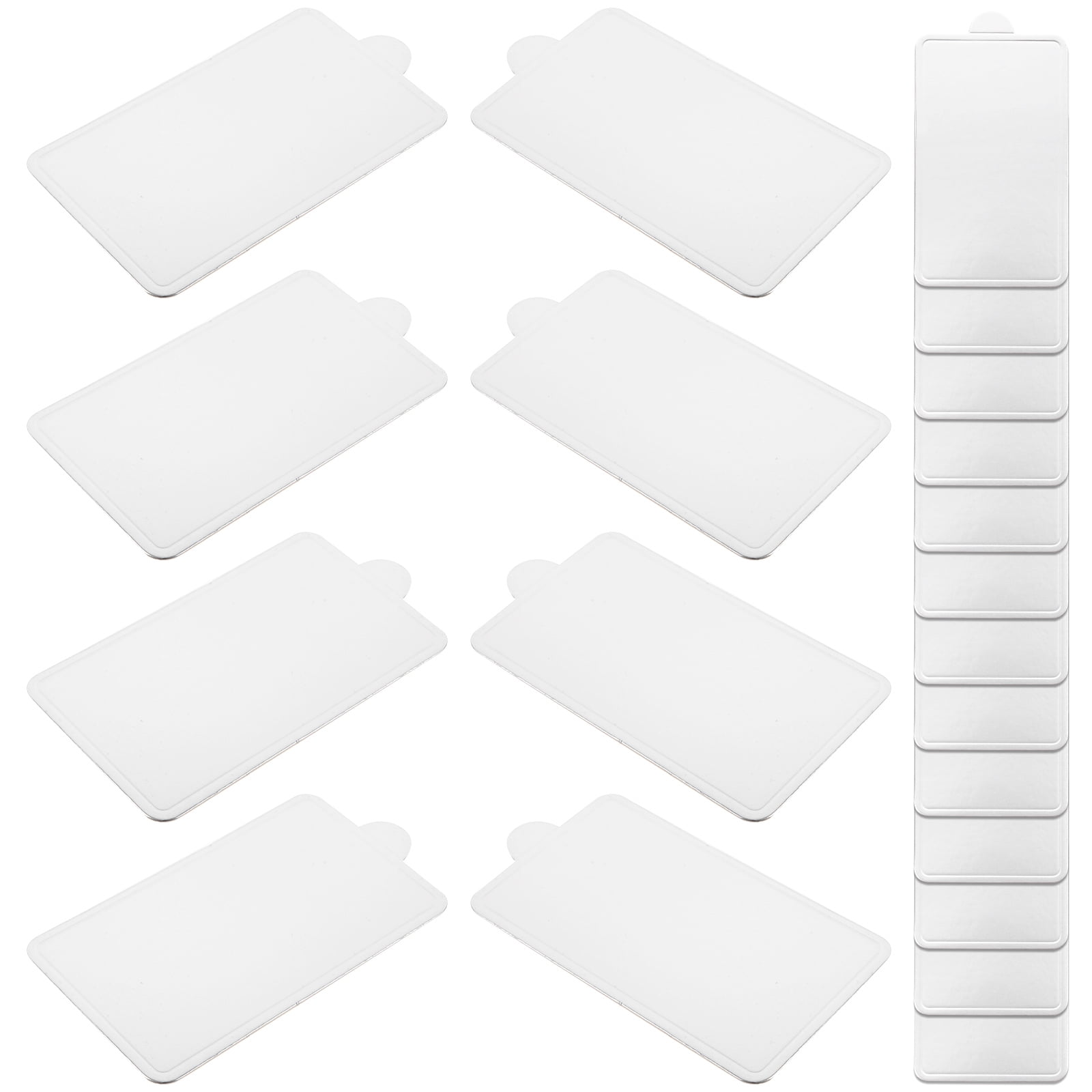 SEWCHICS 100Pcs Rectangular Mousse Cake Boards Elegant Design For ...