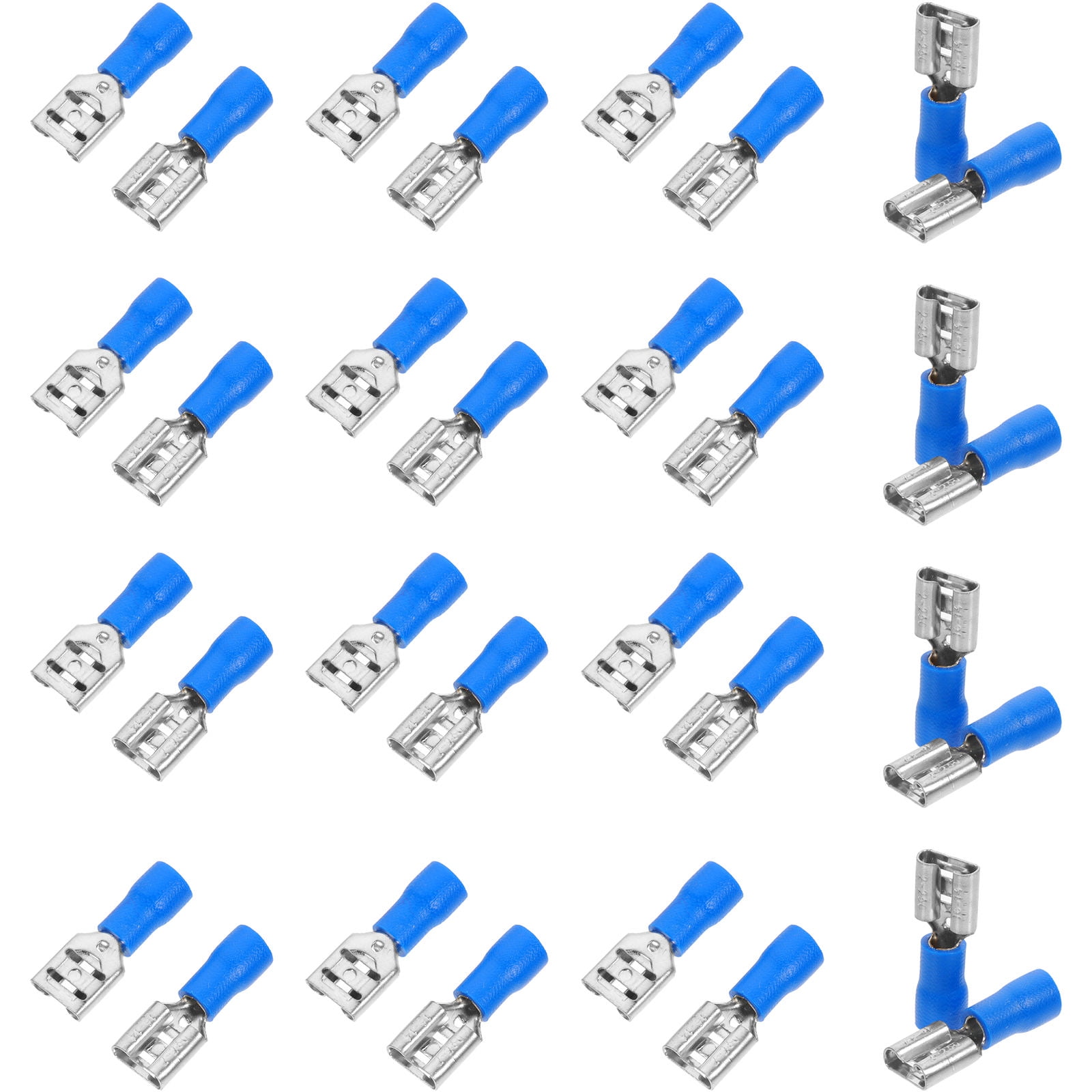 SEWCHICS Speaker Spade Connector Wire Terminal PVC 100Pcs - Walmart.com