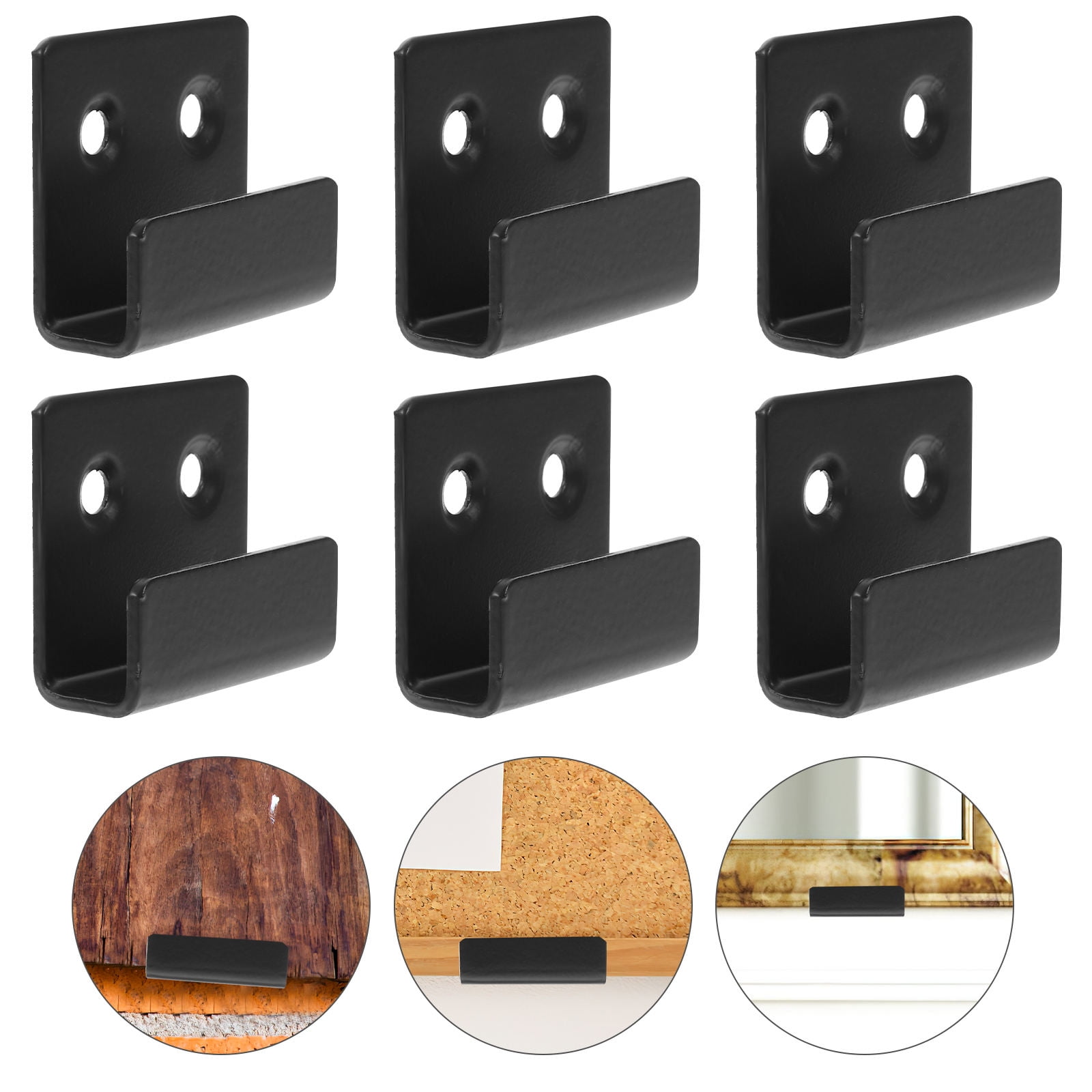 SEWCHICS 10Pcs Rustproof Stainless Steel Wall Mirror Brackets Sturdy ...