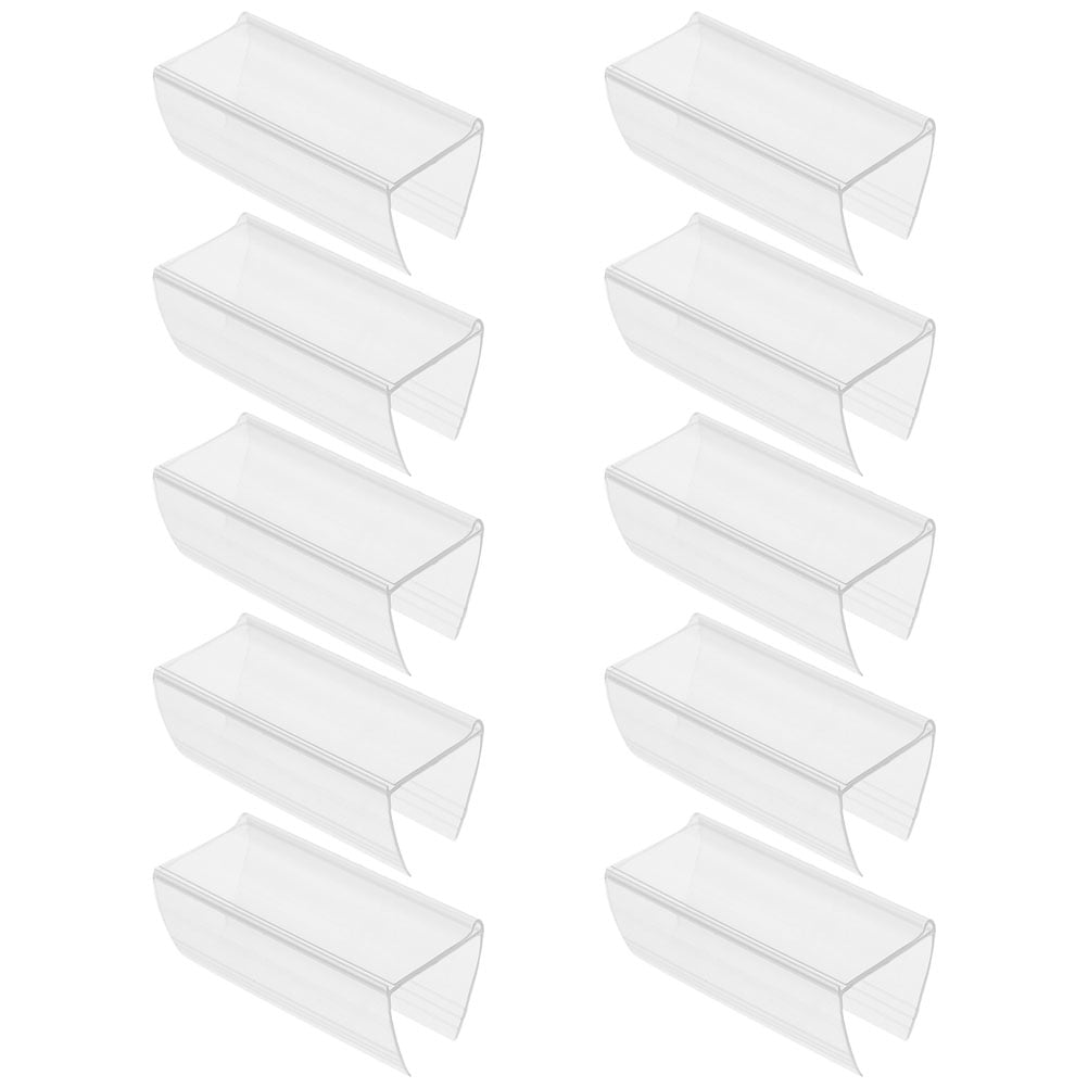 SEWCHICS Clear Plastic Price Tag Holder PVC Price Display Multipurpose ...