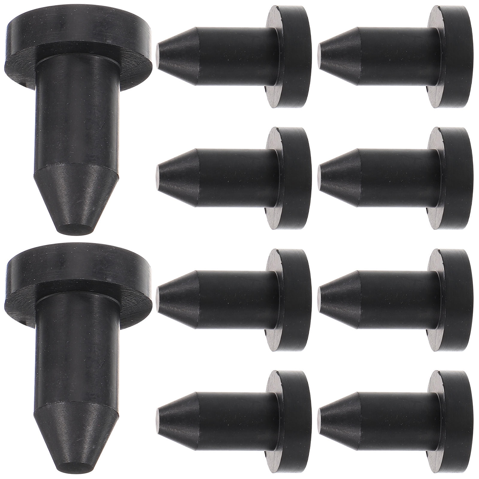 SEWCHICS 10Pcs Black Rubber Boat Drain Plugs Flexible Anti Leak Marine ...