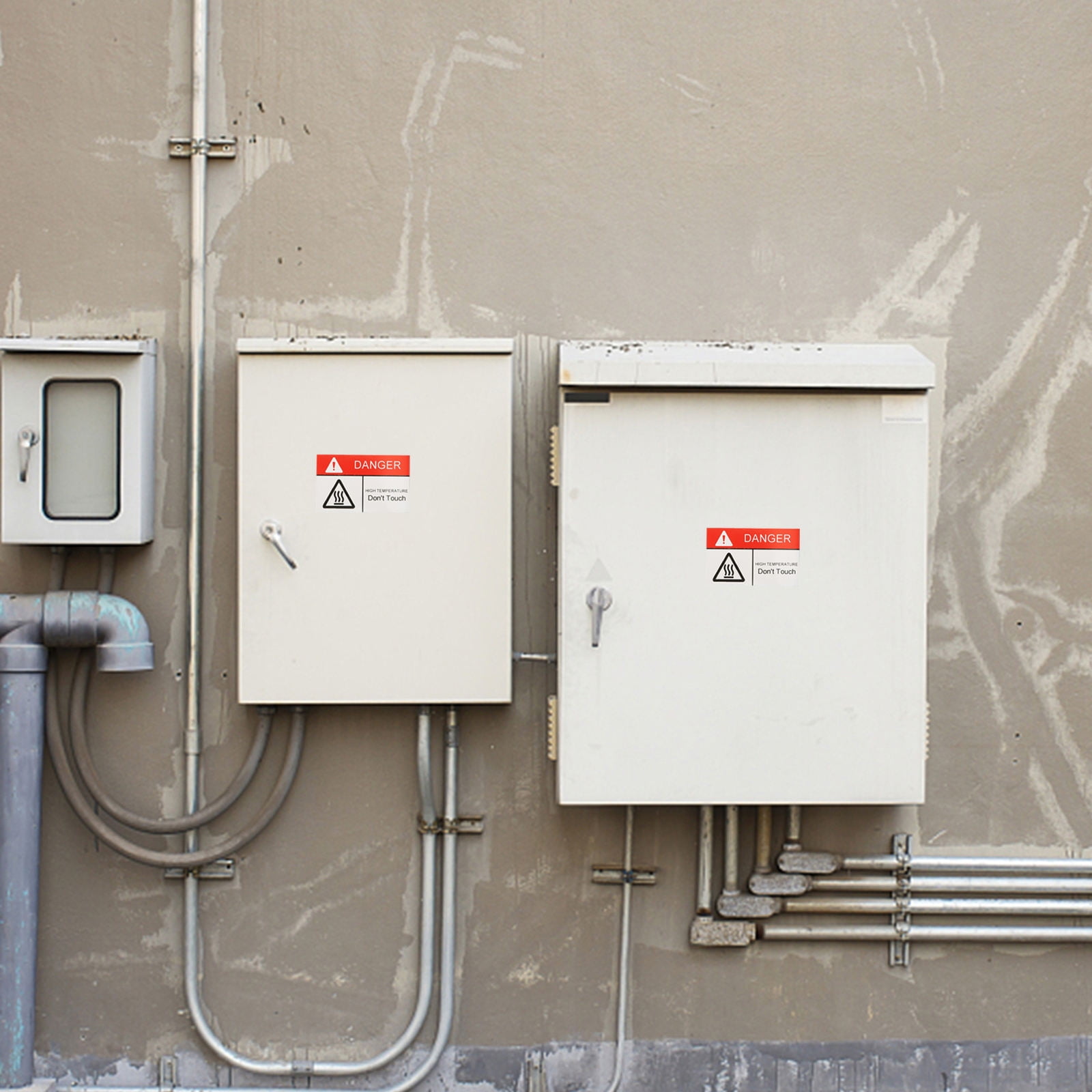 SEWCHICS 10pcs No Touching Sign Synthetic Adhesive Multi Safety Decal ...