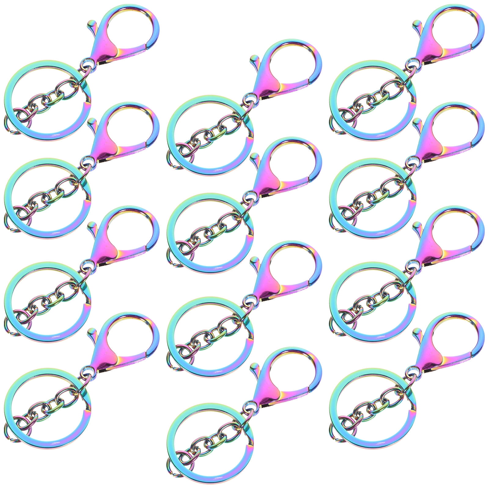 SEWCHICS 12Pcs Key Chain Accessories Key Ring Clips For Daily Use In ...