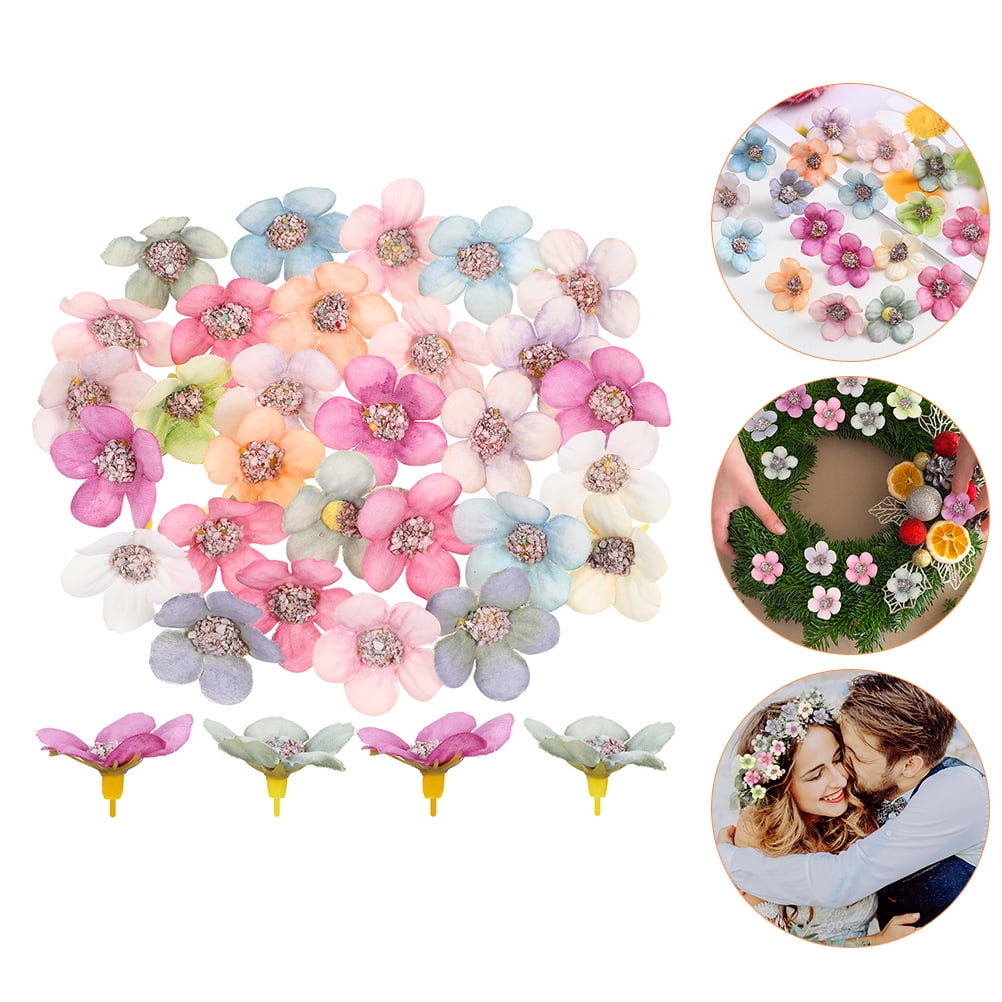 SEWCHICS Artificial Floral Assorted Color 150Pcs 0.8x0.8x0.6in ...