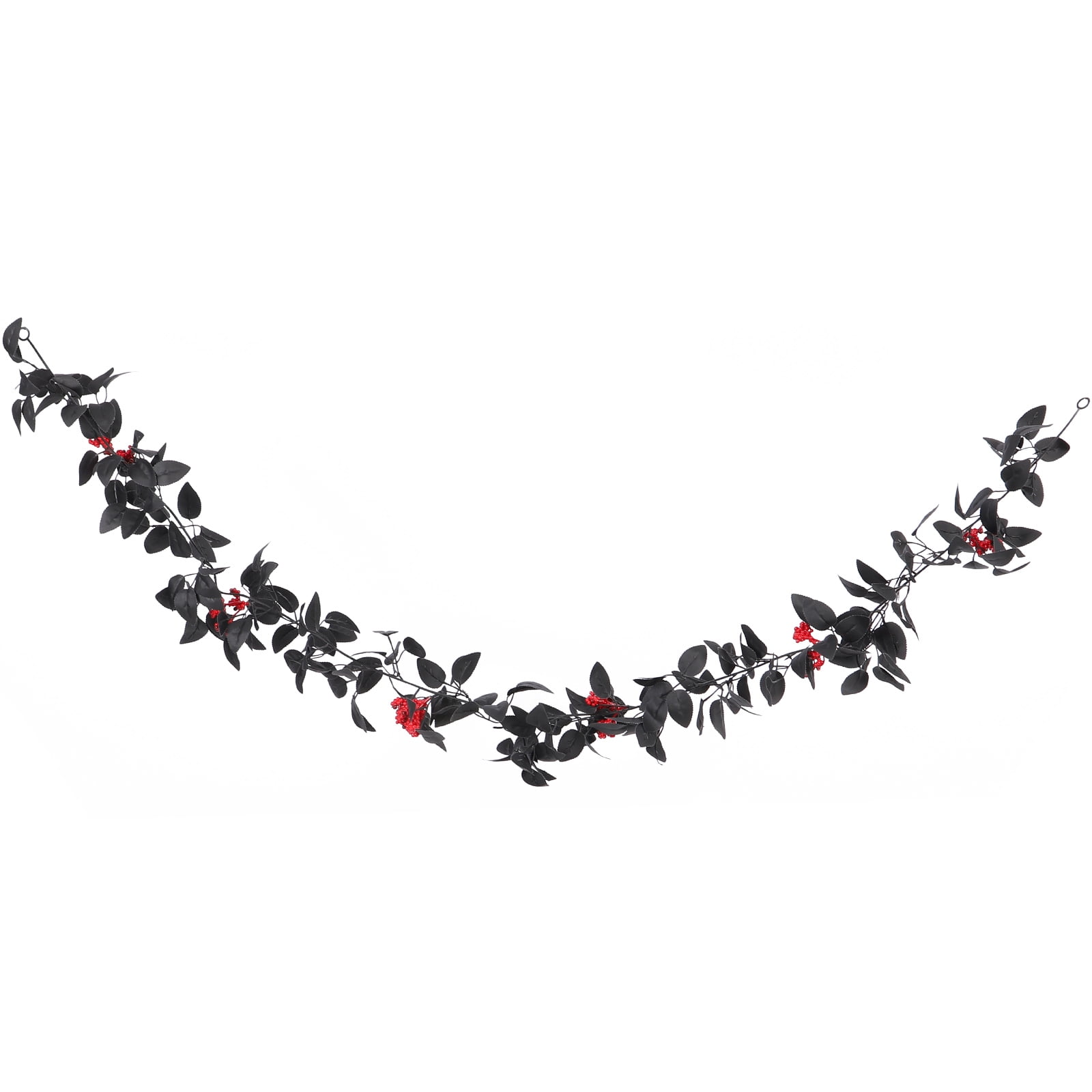 SEWCHICS Small Garland Wreath Christmas Garland Black Plastic 1Pack ...