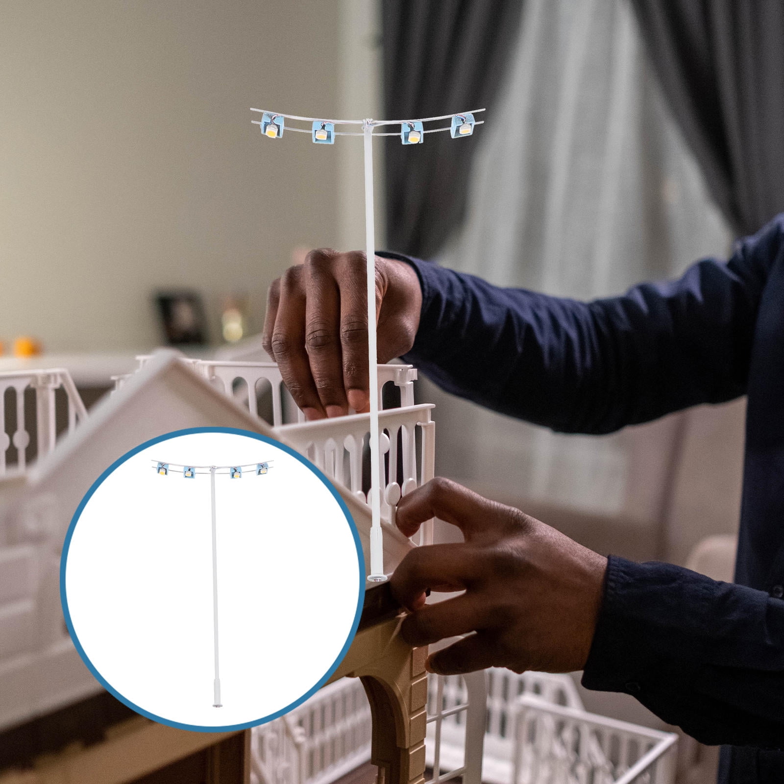 SEWCHICS 1Pack Mini Street Light Model for Landscape Lighting with Warm ...