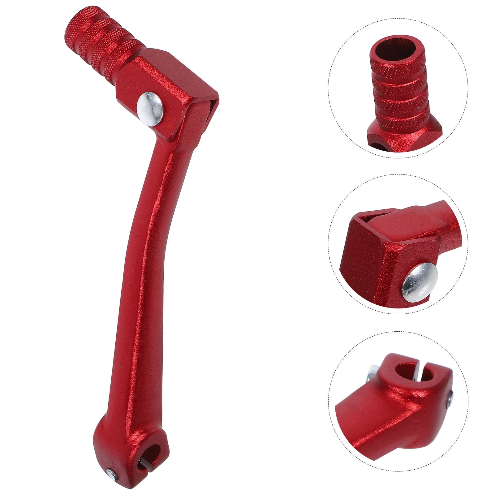 SEWCHICS Red Aluminum Alloy Motorcycle Shifter Lever Durable Gear Shift ...