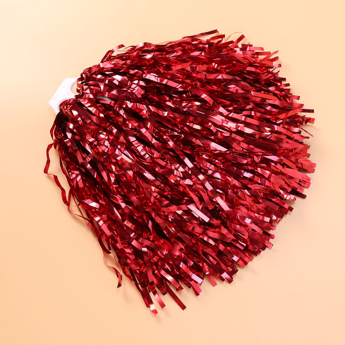 SEWCHICS 1 Pair Red Pom Poms with Plastic Handle, Smooth Grip for ...
