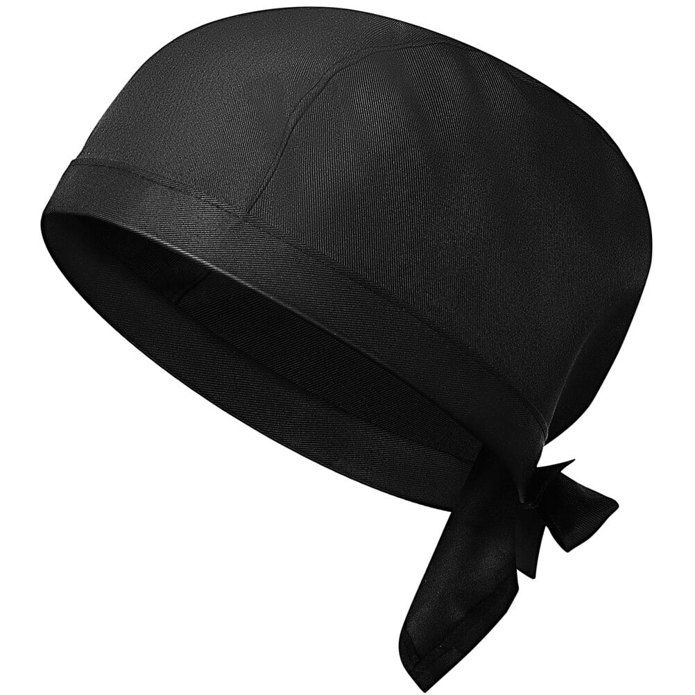 SEWCHICS Durable Black Kitchen Chef Hat with Elastic Design for ...