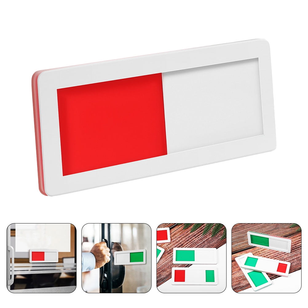 SEWCHICS 1Pcs Office Door Sign Door Slide Sign White Acrylic Privacy ...