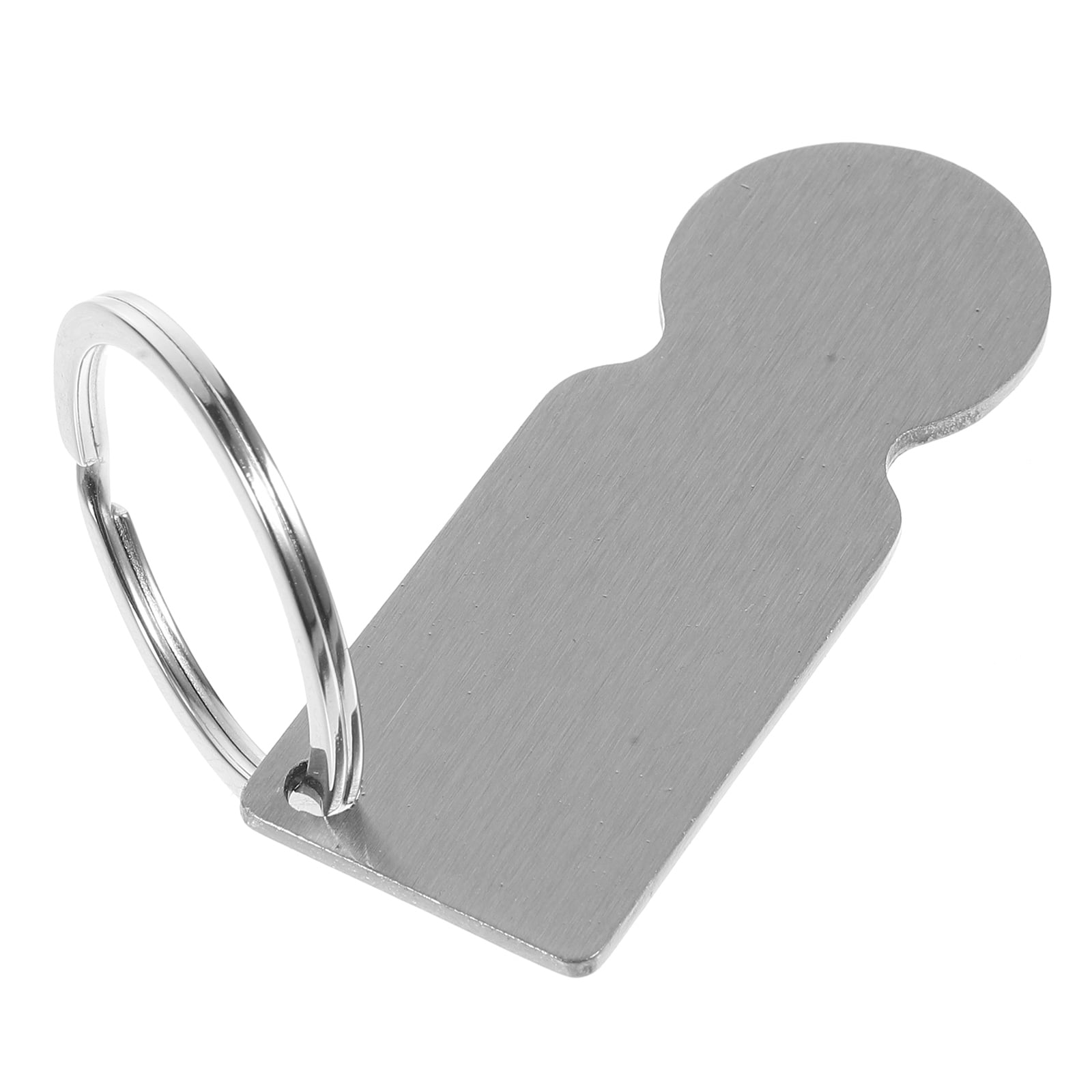 SEWCHICS Shopping Trolley Keychain Stainless Steel , Simple Design, and ...