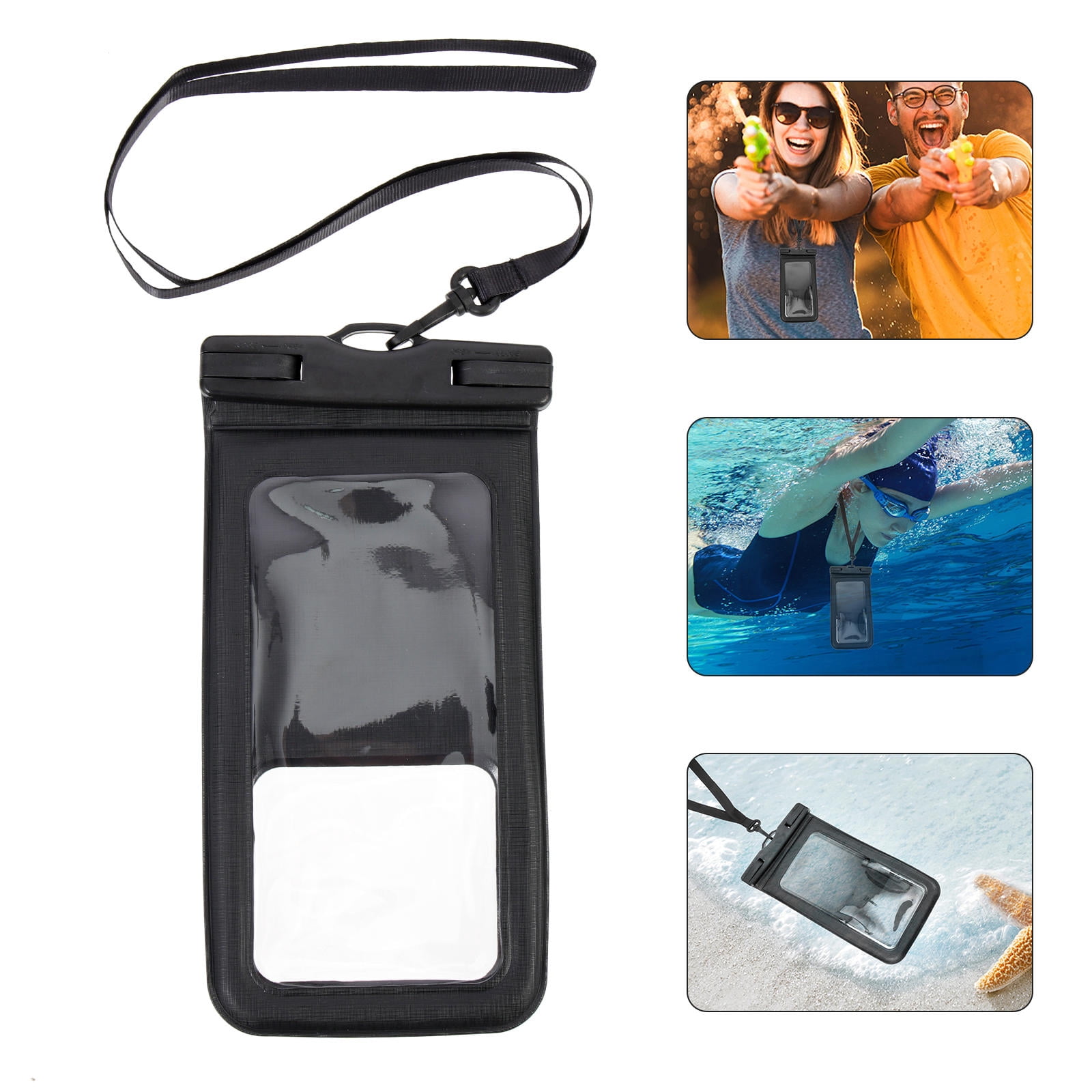 SEWCHICS High Touch Waterproof Pouch Black for Mobile Protection ...